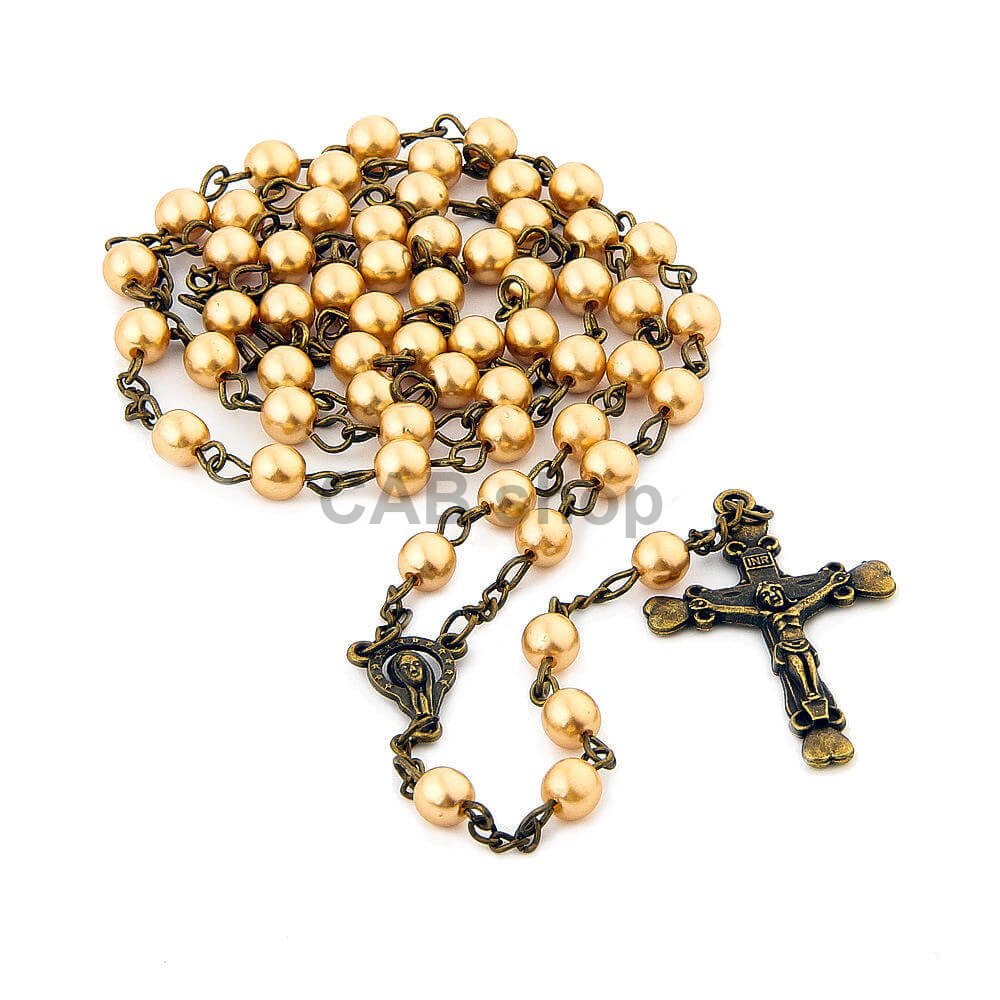 Ruženec zlatý perlový