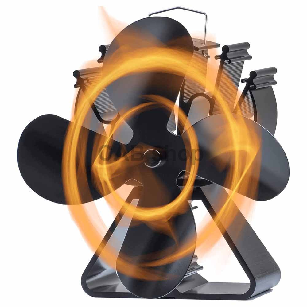 Ventilator pentru sobă cu 4 pale – Triangel 624B