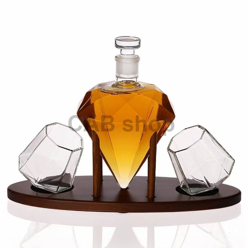 Darilni set za viski Diamond 850 ml s kozarci